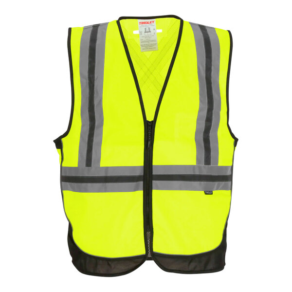 Tingley Type R Class 2 Hi-Vis Lime Mesh Safety Vest with X-Back ...