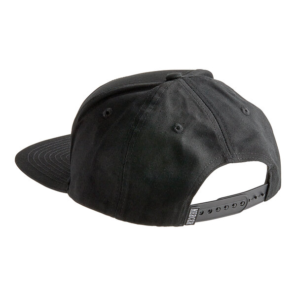 Mercer Culinary Black 5 Panel Cap with Knife and Steel Logo Patch