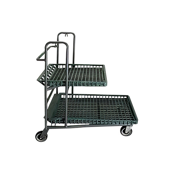 R.W. Rogers Company 26 1/4" x 40" 2-Tier Nesting Garden Cart with 5 ...