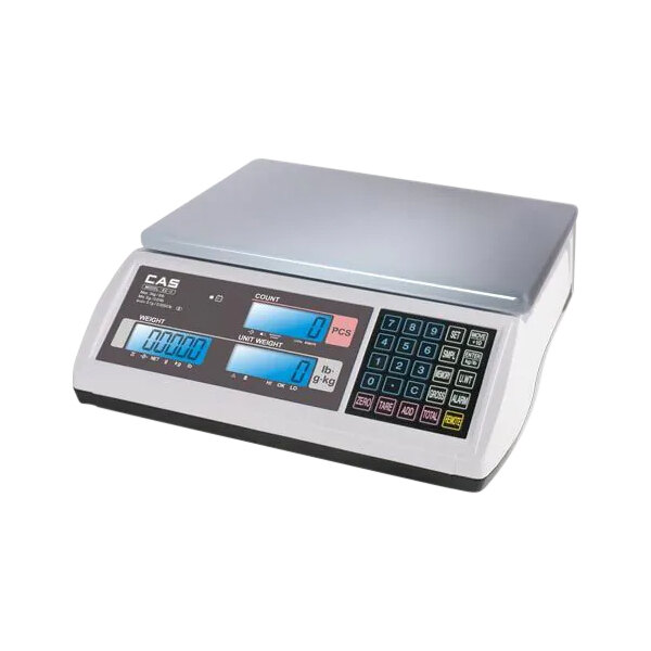 CAS EC2-15 EC-2 Series 15 lb. Dual-Channel Digital Counting Scale