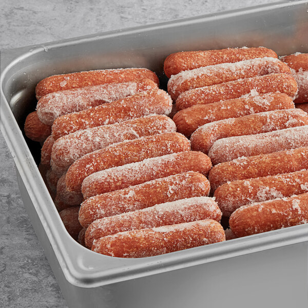 Vienna Beef 3" 16/1 Skinless Mini Beef Frank - 160/Case