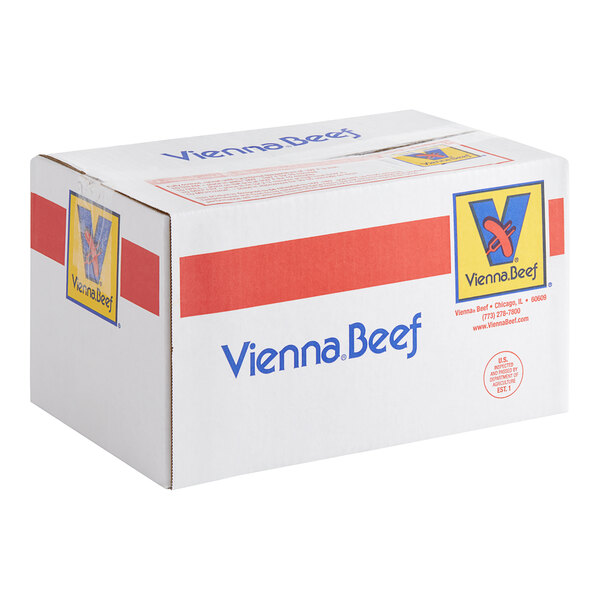 Vienna Beef 6" 10/1 Skinless Beef Frank - 100/Case