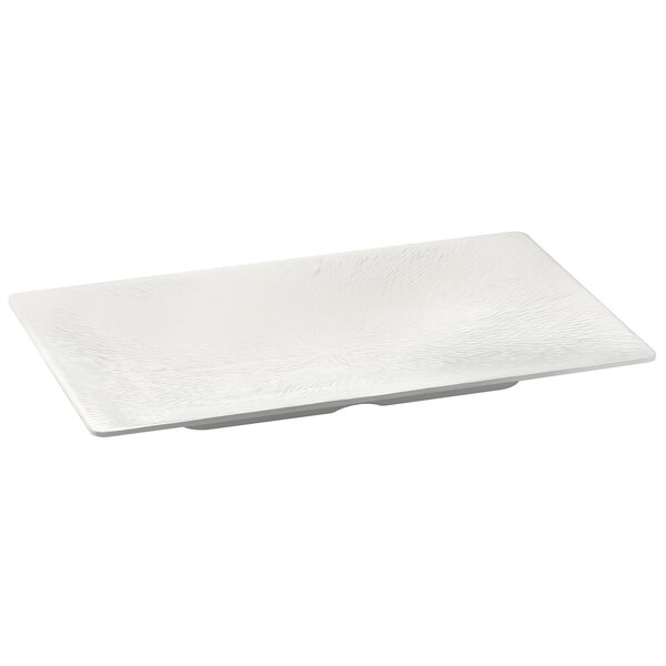 Tablecraft MPD2415 Frostone 20 3/4" x 12 3/4" Rectangular Melamine Tray