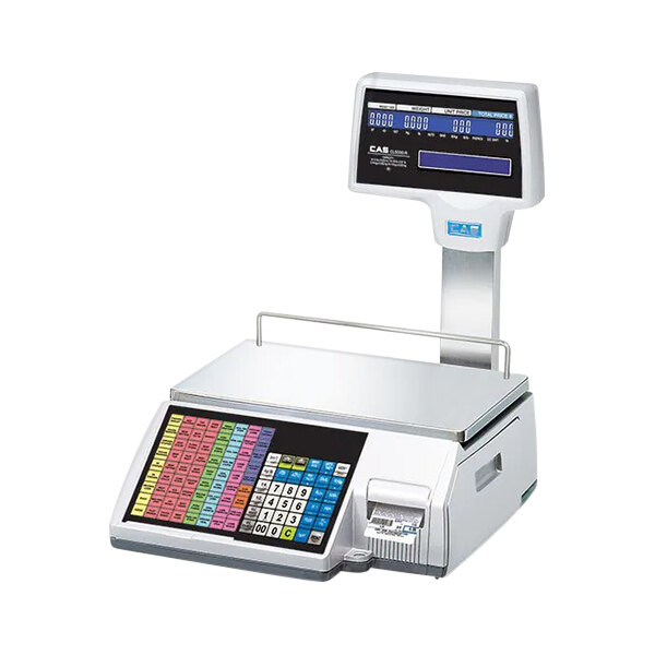 CAS CL5500R-30W CL-5500 Series 30 lb. Wireless Digital Price Computing ...