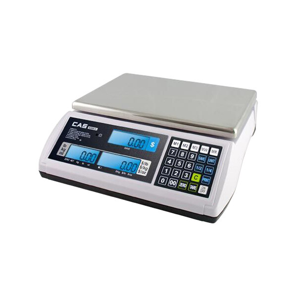 CAS S2000JR-15L S2000 Jr 15 lb. Digital Price Computing Scale - Legal ...