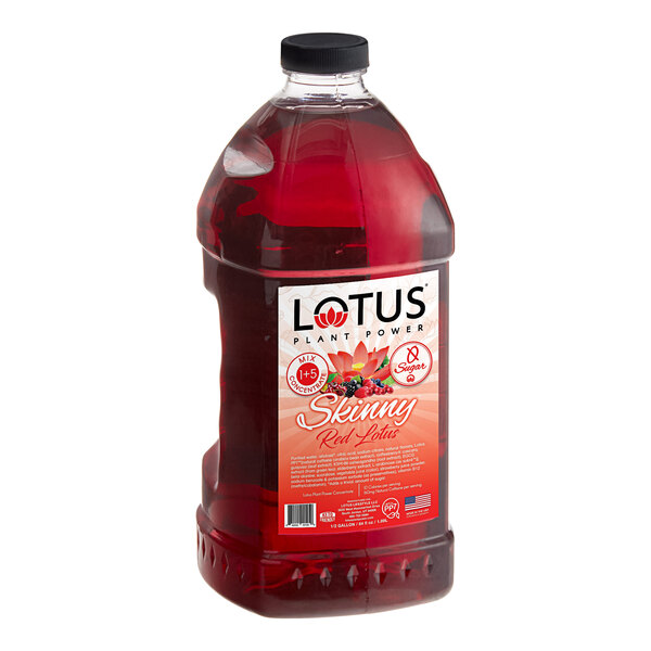 Lotus Plant Power Skinny Sugar-Free Red Lotus 5:1 Energy Concentrate 64 ...