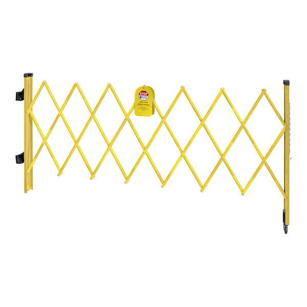 Ballymore 12' x 48" Yellow Fiberglass Expandable Safety Gate SAFETY ...