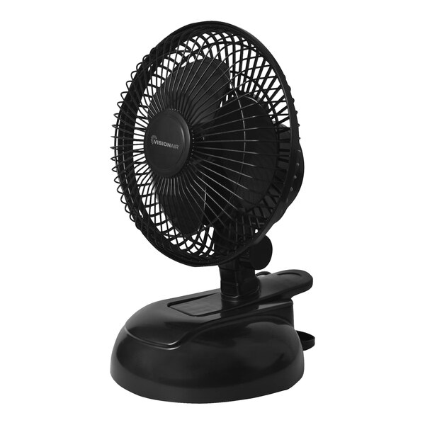 VisionAir 6" Black Convertible Clip-On / Tabletop 2-Speed Desk Fan ...