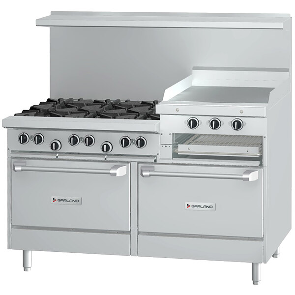 Garland G60-6R24CC Natural Gas 6 Burner 60" Range with 24" Raised ...