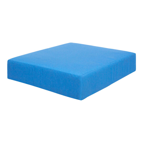 BFM Seating Belmar 28" Pacific Blue Ottoman Sunbrella Cushion