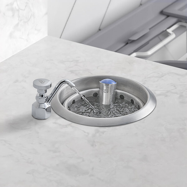 Regency 7 1/8" Dipper Well Bowl and T&S 2 5/16" Faucet Set - 7 GPM