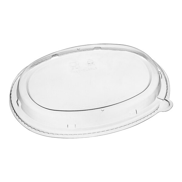 Tellus Products 32 oz. Oval Vented Dome Take-Out Lid - 300/Case