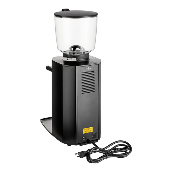 Anfim Alba 4.4 lb. Black On-Demand Espresso Grinder - 110V