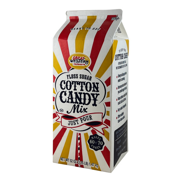 Great Western 1/2 Gallon Carton Pink Bubble Gum Cotton Candy Floss ...