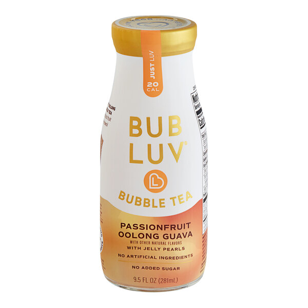 Bubluv Passionfruit Oolong Guava Bubble Tea with Jelly Pearls 9.5 fl ...