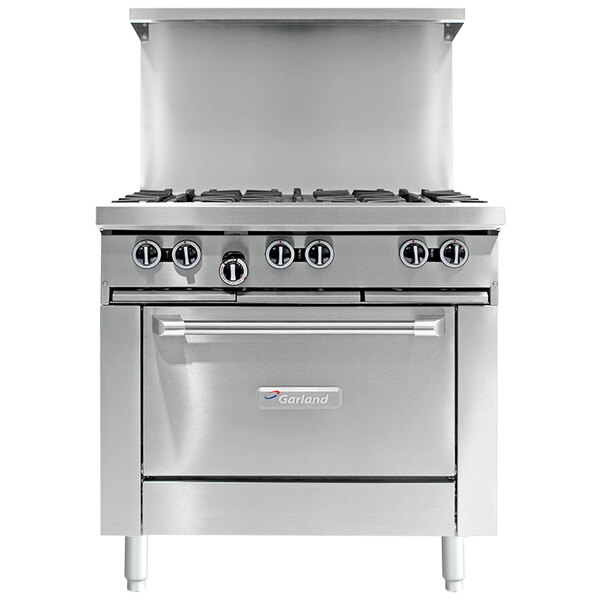 Garland G36-G36C Natural Gas 36" Range with 36" Griddle and Convection ...