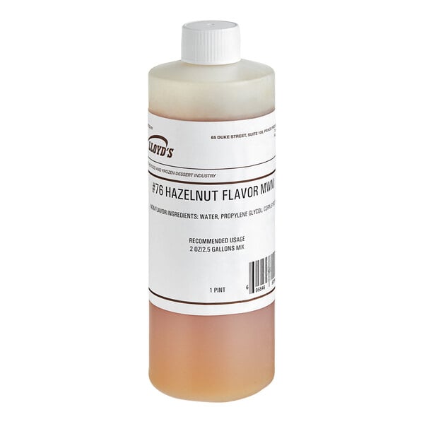 Lloyd's of Pennsylvania Hazelnut Hard Serve Ice Cream Flavoring 16 fl. oz.