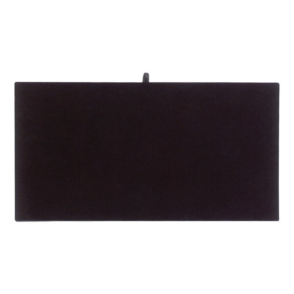 14" x 7 1/2" x 1/4" Black Velvet Tray Pad Insert for 6455 and 6456