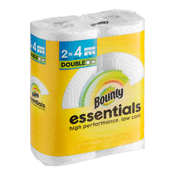 Bounty Essentials 2-Ply Select-a-Size Paper Towel Roll, 108 Sheets ...