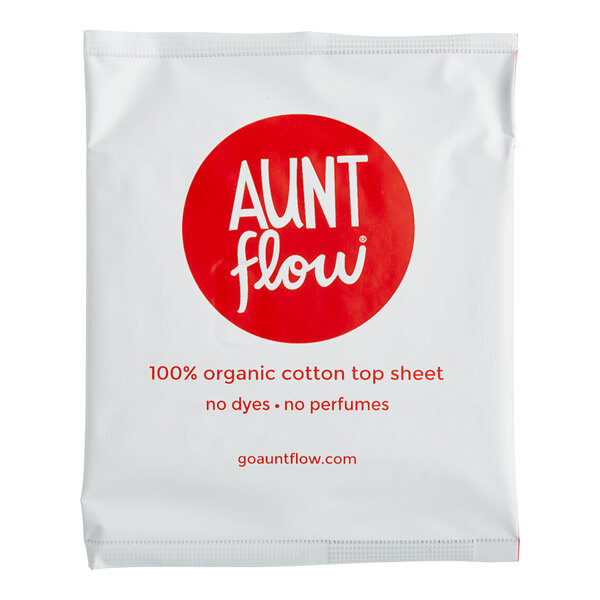 Aunt Flow Organic Cotton Menstrual Pad with Wings - Regular Absorbency ...