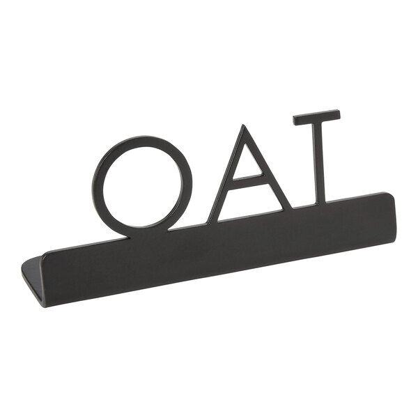 American Metalcraft SBO3 3" x 3/4" x 1 1/4" Black Stainless Steel Laser ...