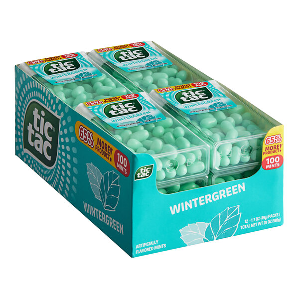 TIC TAC® Wintergreen Mints 100-Count Pack - 12/Box