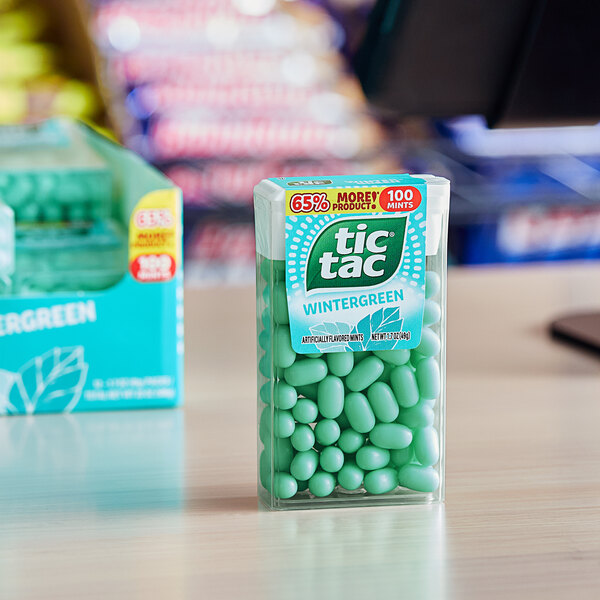 TIC TAC® Wintergreen Mints 100-Count Pack - 12/Box