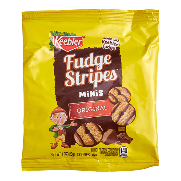 KEEBLER® Fudge Stripes™ Minis Snack Pack 1 oz. - 48/Case