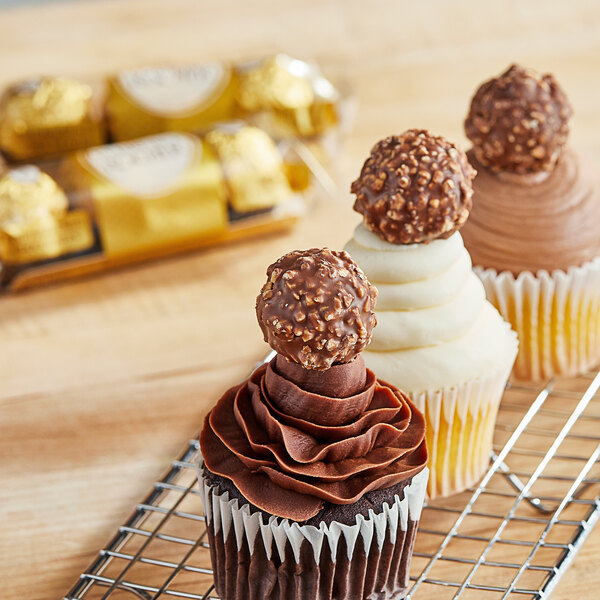 FERRERO ROCHER® Chocolate Hazelnut Pralines 3-Count - 12/Pack