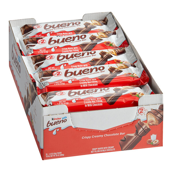KINDER® Bueno 2-Piece Hazelnut Milk Chocolate Bar - 240/Case