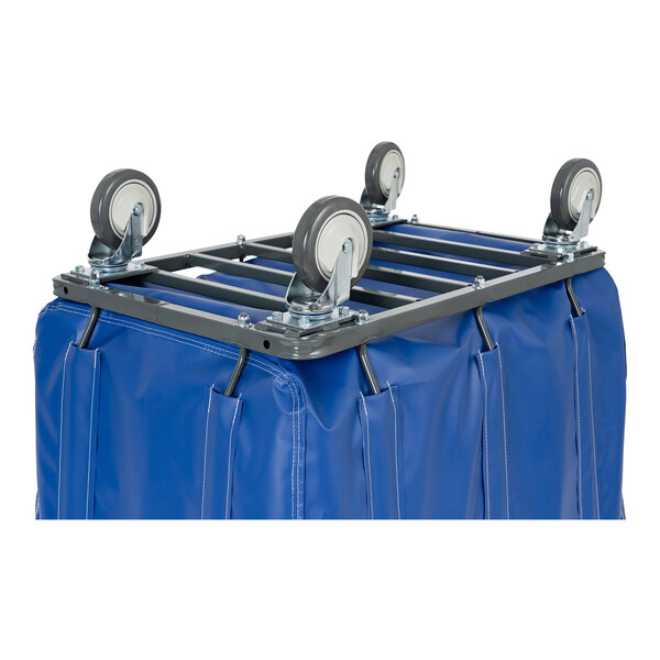 R&B Wire Products, Inc. 16 Bushel Blue Fully Sewn Vinyl Basket Truck ...