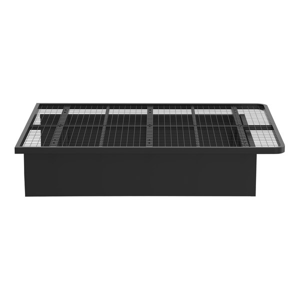 Rize Home Apex Pro 77 1/2" x 81 13/16" x 16" King Black Steel Platform ...