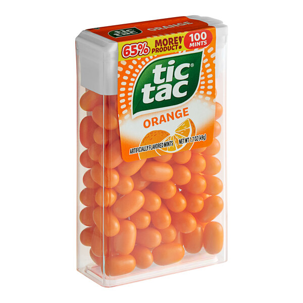 TIC TAC® Orange Mints 100-Count Pack - 12/Box