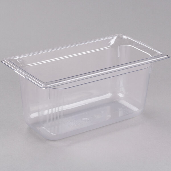 Vollrath 8036410 Super Pan® 1/3 Size Clear Polycarbonate Food Pan - 6" Deep