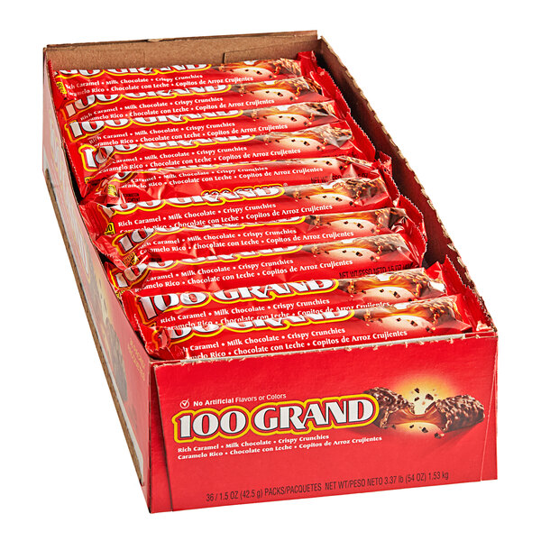 100 GRAND® Full Size Chocolate Bar 1.5 oz. - 36/Box