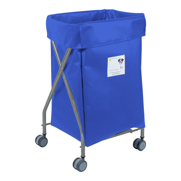 R&B Wire Products, Inc. 5 Bushel Collapsible Narrow Laundry Cart with ...