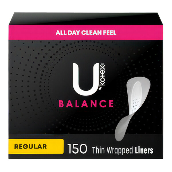 U by Kotex Balance Daily Wrapped Light Absorbency Regular Length ...