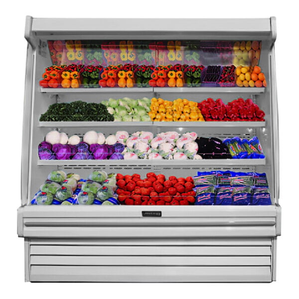 Howard McCray SC-OP35E-6S-LED 35E Series 75" White 3-Shelf Vertical ...