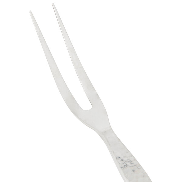 American Metalcraft HM11FK 11" Hammered Stainless Steel Two-Tined Fork