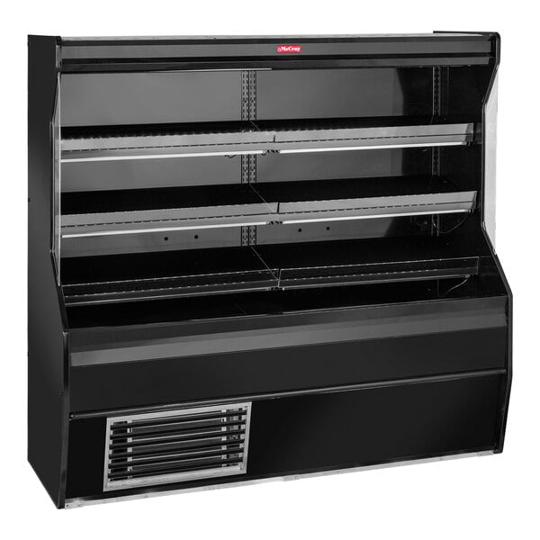 Howard McCray SC-M32E-6-B-LED 32E Series 74" Black 3-Shelf Horizontal ...