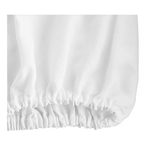 Berkshire Hospitality Westbrook 12" White Woven Faux Linen Box Spring ...