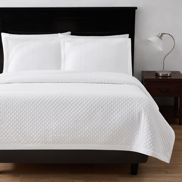 Berkshire Hospitality Radiance 90" x 94" Full / Queen Size True White ...