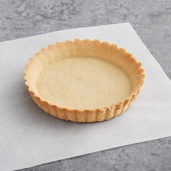 Pidy Gourmet Frozen Fluted Round Sweet Butter Tart Shell 4" - 72/Case