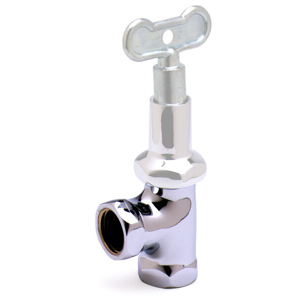 T&S 001614-40 Chrome Plated 3/8" NPT Faucet Tee Cast