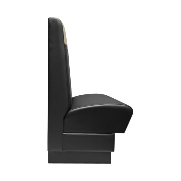 QA Group Olympic 60" Long Beige Head Roll Single Back Booth - 42" High