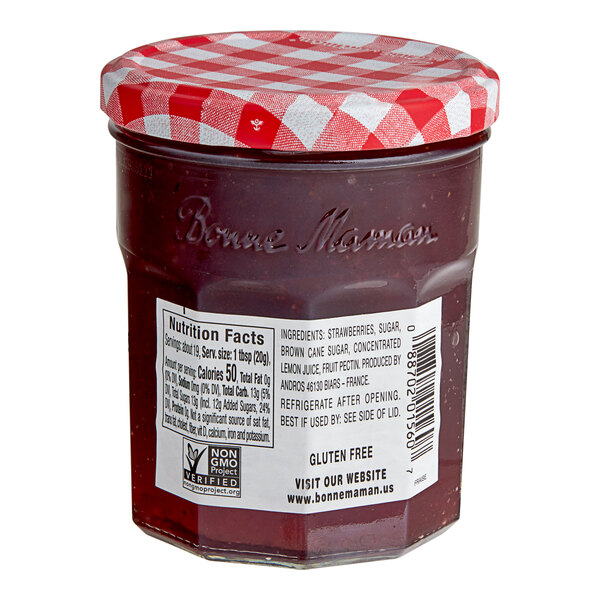 Bonne Maman Strawberry Preserves 13 oz. Jar - 6/Case
