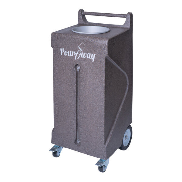 PourAway Cadet Deluxe 456810 30 Gallon Granite Brown HDPE Rectangular ...