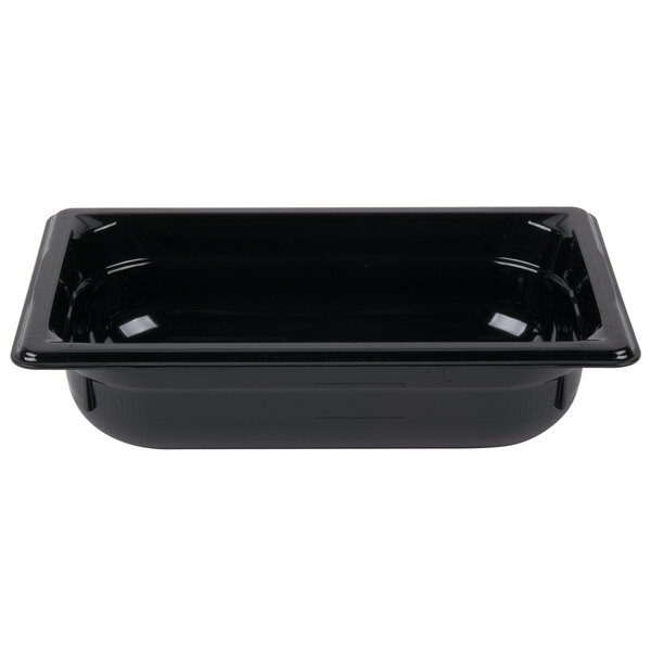 Vollrath 8042420 Super Pan® 1/4 Size Black Polycarbonate Food Pan - 2 1 ...