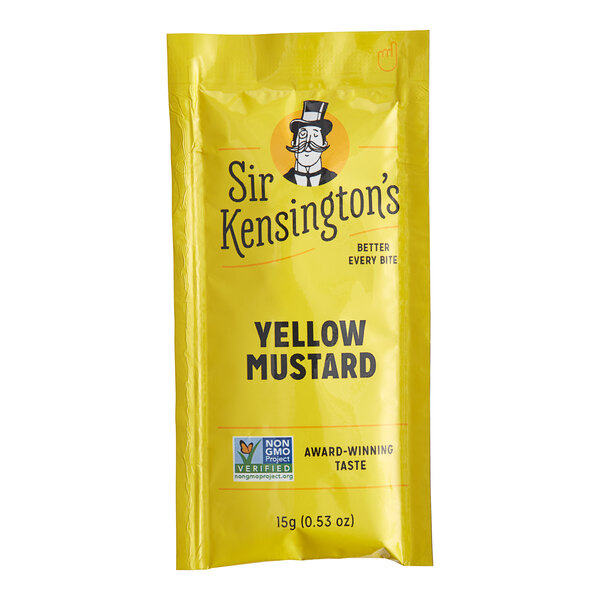 Sir Kensington's Yellow Mustard 15 Gram Packet - 600/Case