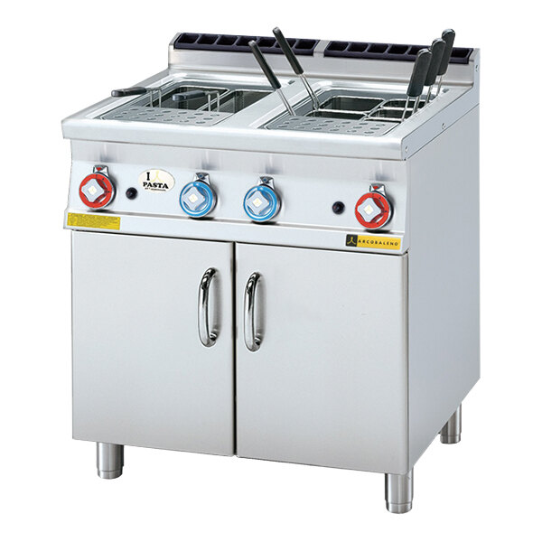 Arcobaleno APCE28D Elettra 14 Gallon Electric Two Section Pasta Cooker ...